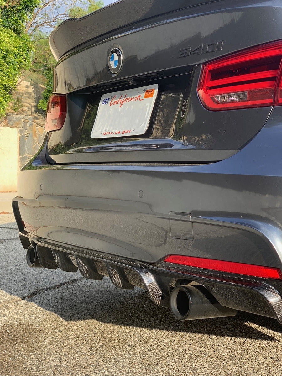 BMW F30 3 Series Performance Carbon Fiber Rear Diffuser 1ne Performance