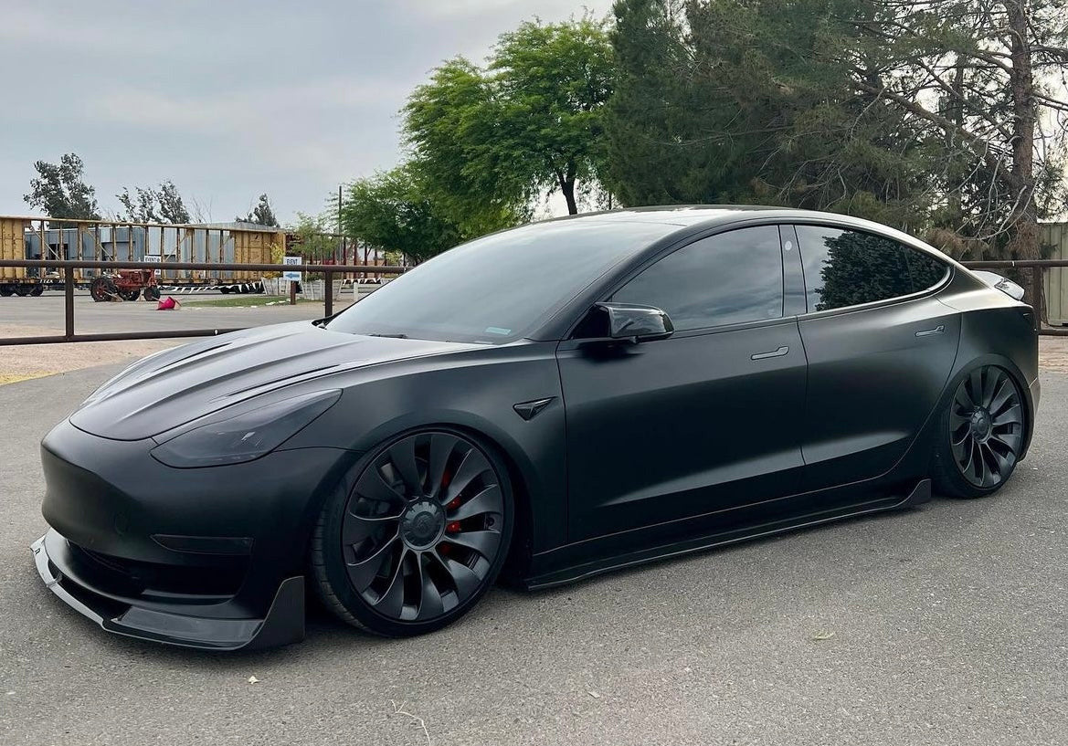 Tesla Model 3 1P4 Carbon Fiber Side Skirt Extensions – 1ne Performance